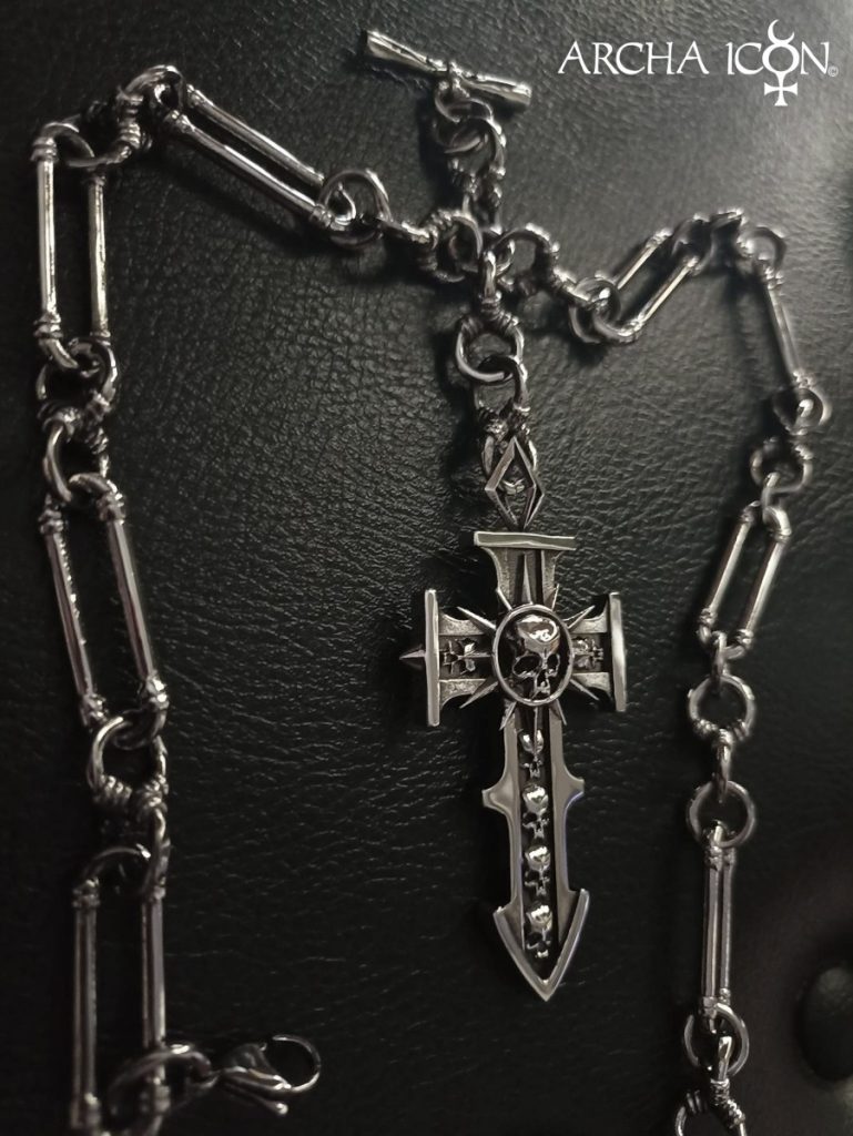 Heavy Double Albert Pocket Chain with Oath of Moments - Archa Icon