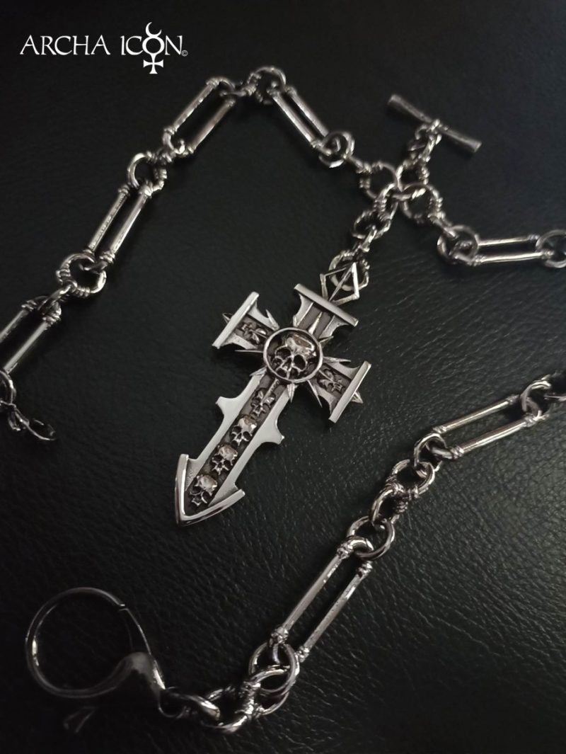 Heavy Double Albert Pocket Chain with Oath of Moments - Archa Icon