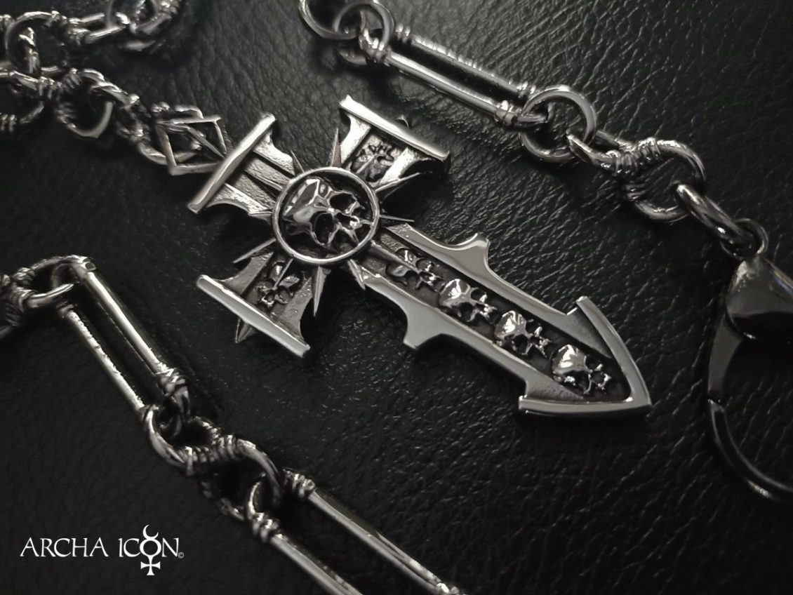 Heavy Double Albert Pocket Chain with Oath of Moments - Archa Icon